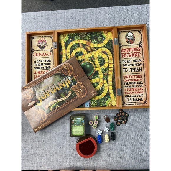 Cardinal | Games | Jumanji Board Game Wooden Box Classic Retro Real ...
